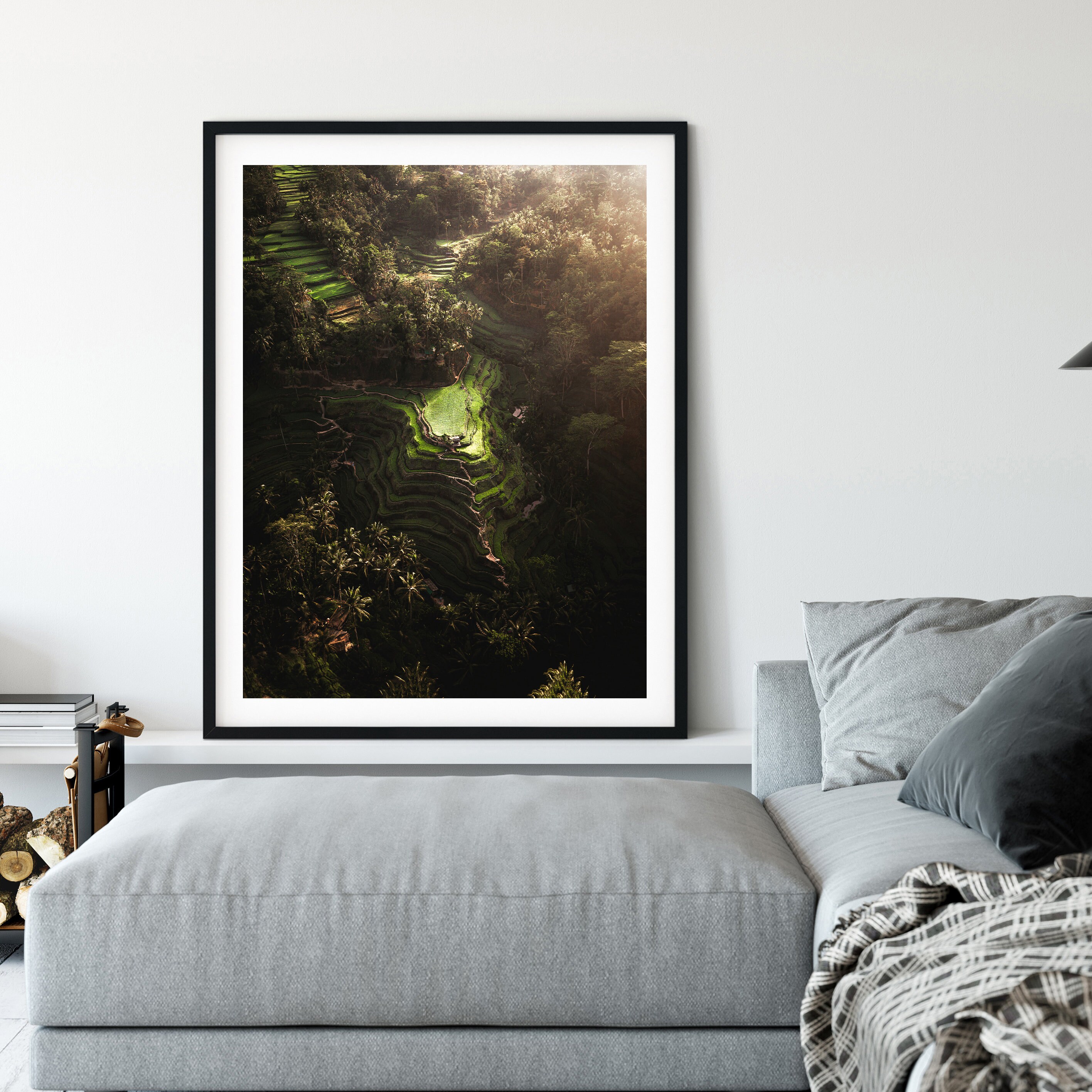 Rice Terrace Print, Ubud Bali, Bali Art Print, Tropical Print, Drone ...
