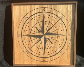 Painted Compass Sign - Etsy