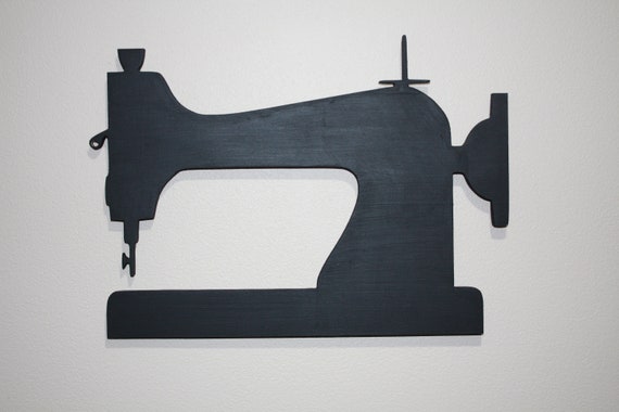 Wooden Sewing Machine Silhouette 2 | Etsy