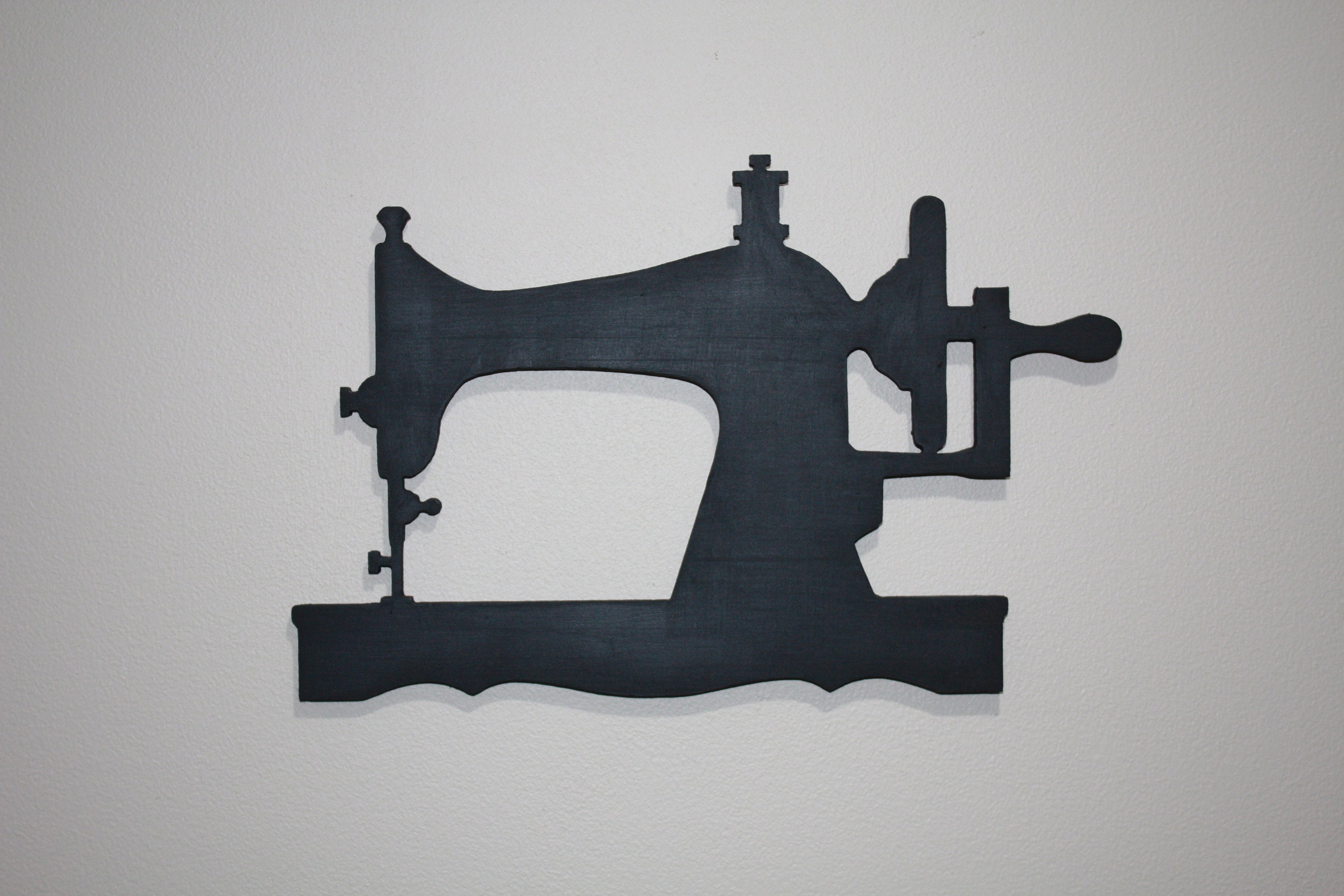 Wooden Sewing Machine Silhouette - 3 - Etsy