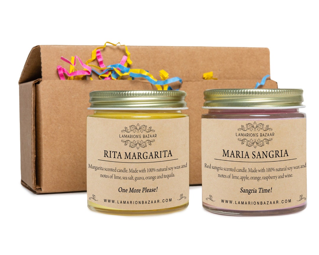 Rita Margarita Maria Sangria Candle Kit boxed Margarita & Red Sangria ...