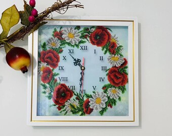 Hand Embroidery Clock - Etsy