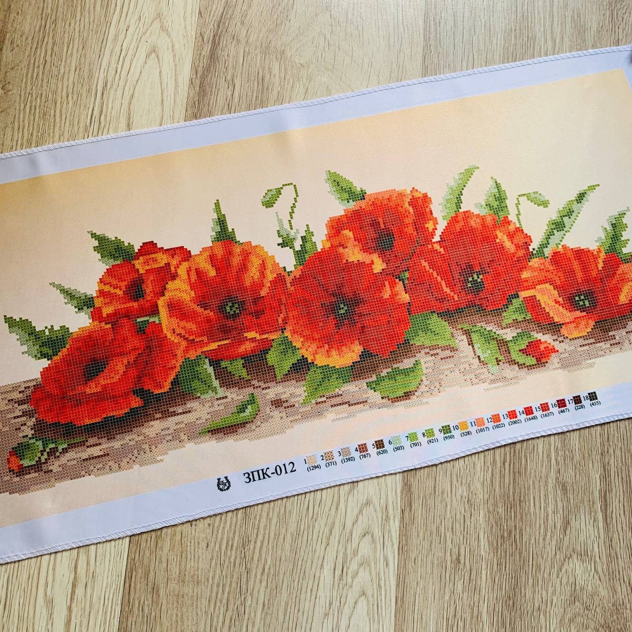 POPPIES Bead Embroidery Kit. Flower DIY Beadwork Kit. Hand Embroidery ...