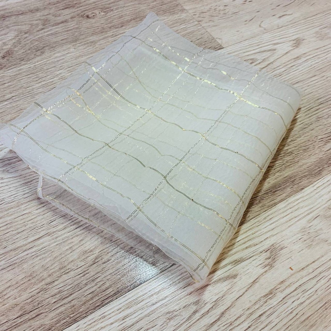 VINTAGE SHAWL, Soviet Ivory Vintage Nylon Chiffon Scarf, Soviet Shawl ...