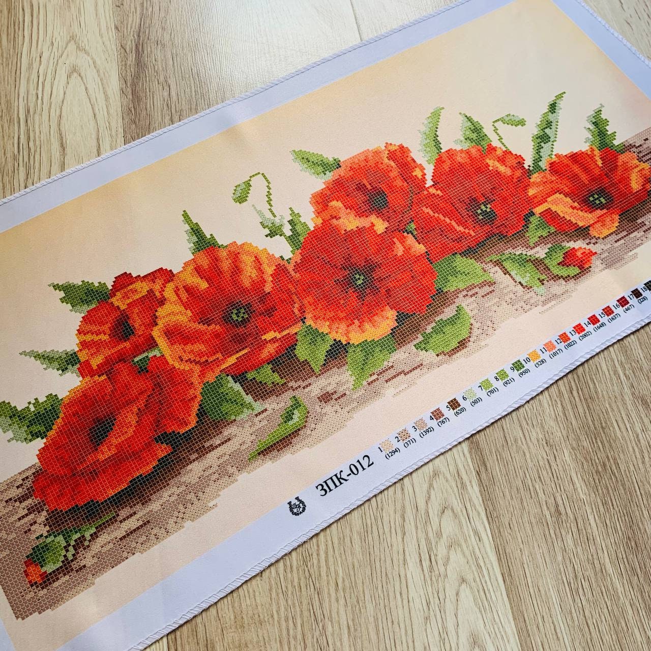 POPPIES Bead Embroidery Kit. Flower DIY Beadwork Kit. Hand Embroidery ...
