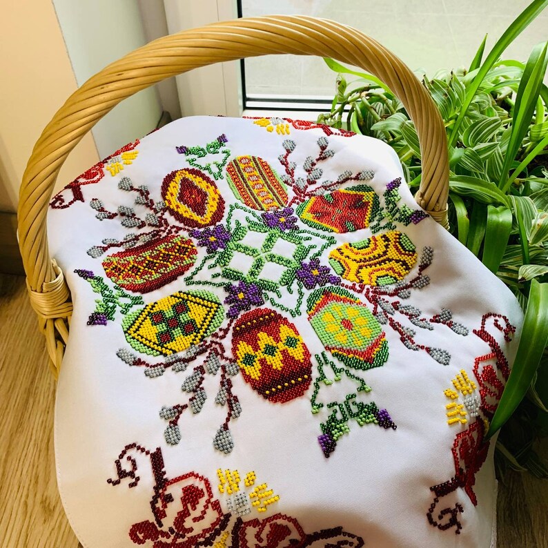 Easter Orthodox Basket Cover Beautiful Easter T Towel Handmade
