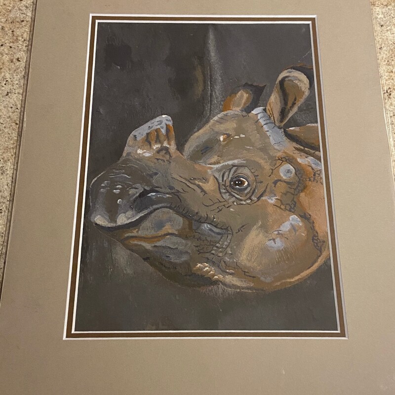 Rhino Print - Etsy