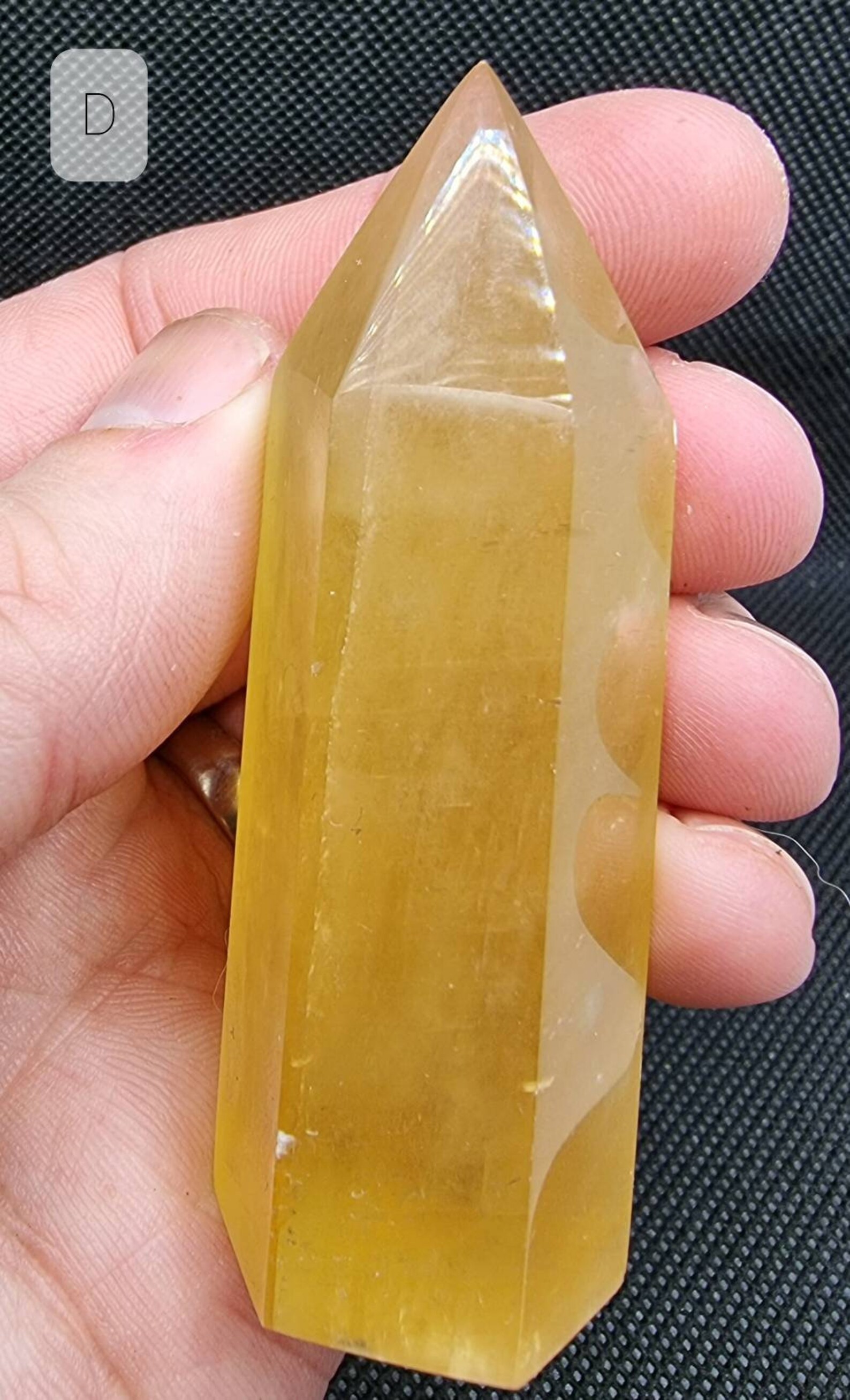 Honey Calcite Points. Hand Carved Gemstone Crystal Towers. - Etsy