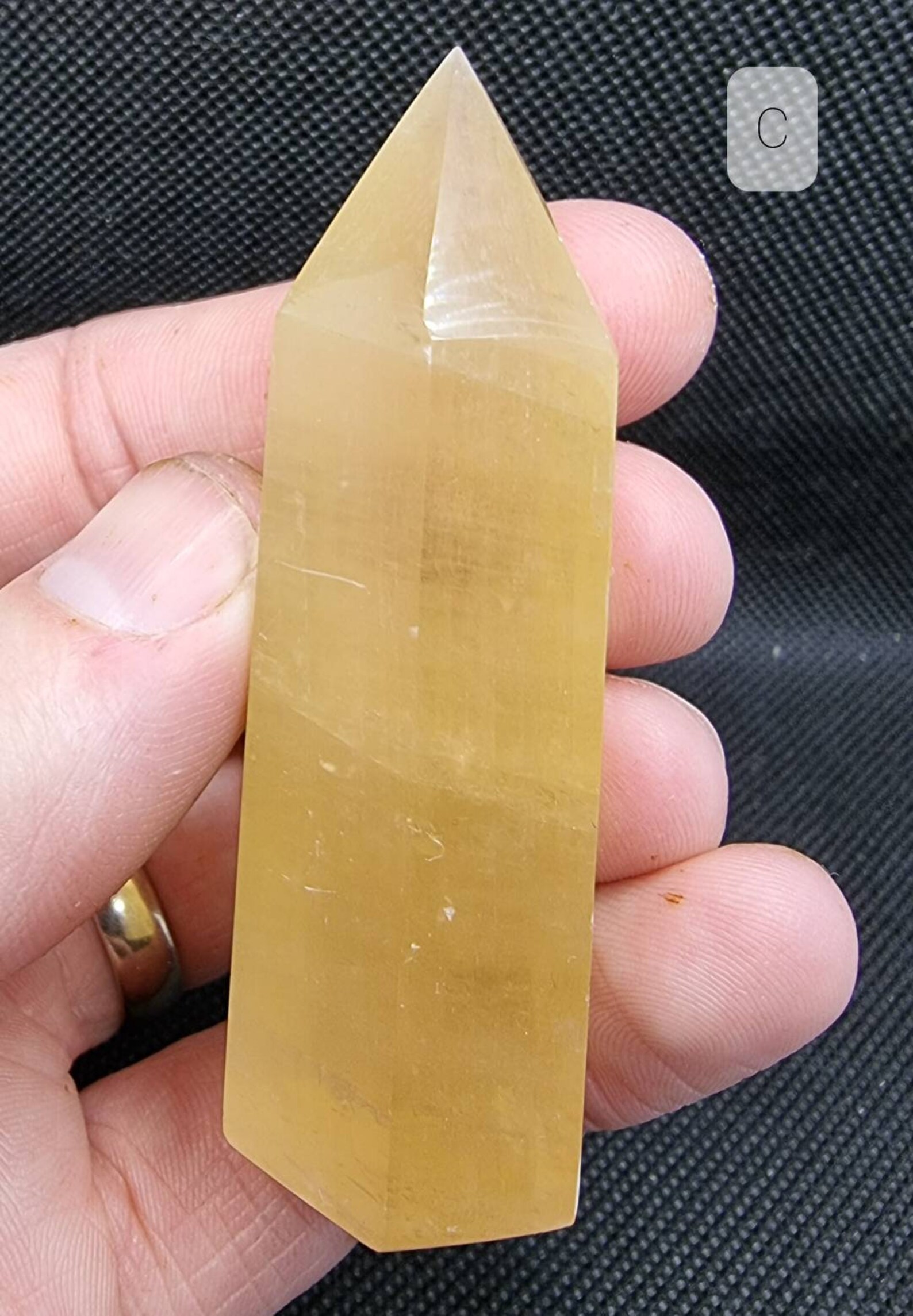 Honey Calcite Points. Hand Carved Gemstone Crystal Towers. - Etsy