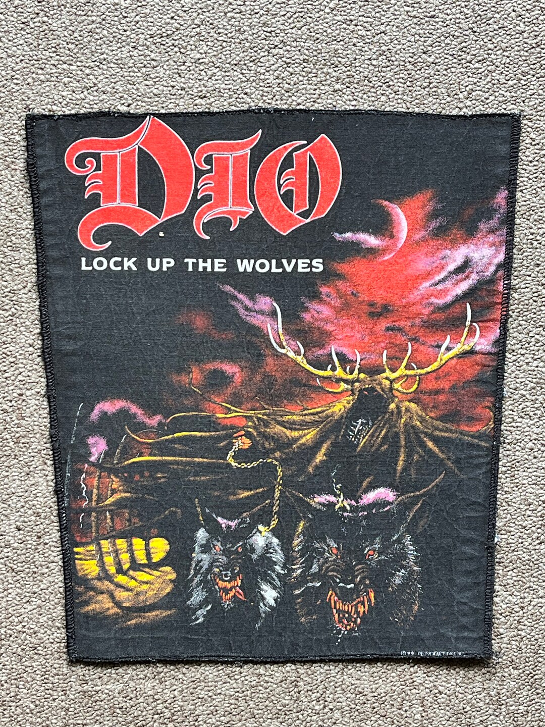 Dio 'lock up the Wolves' Original Vintage Back Patch - Etsy