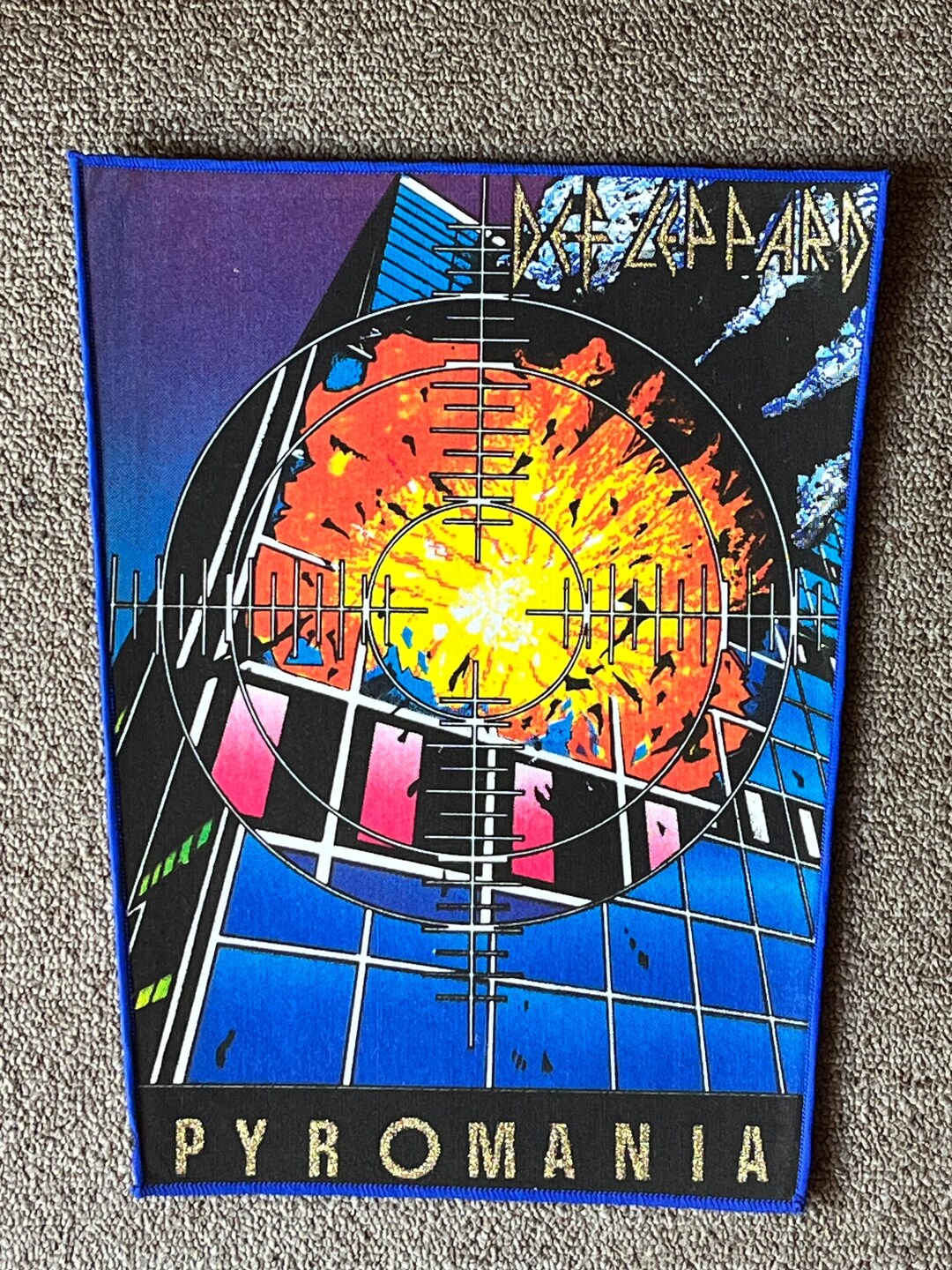 Def Leppard Pyromania Original Vintage Back Patch Etsy