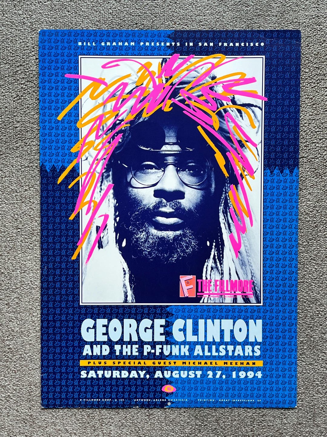 George Clinton and the P-funk All Stars Fillmore Poster - Etsy