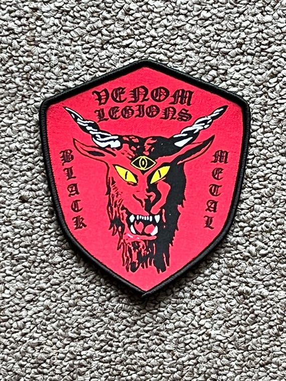 Venom 'Legion Black Metal' vintage fan made patch - Gem