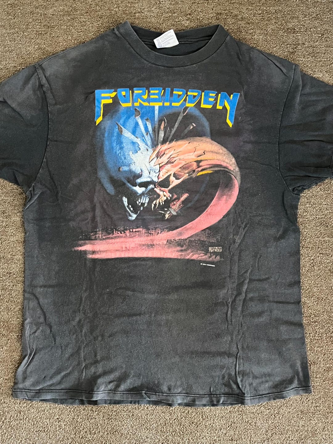 Forbidden 'forbidden Evil World Tour 1989' Original Vintage Tour Shirt ...