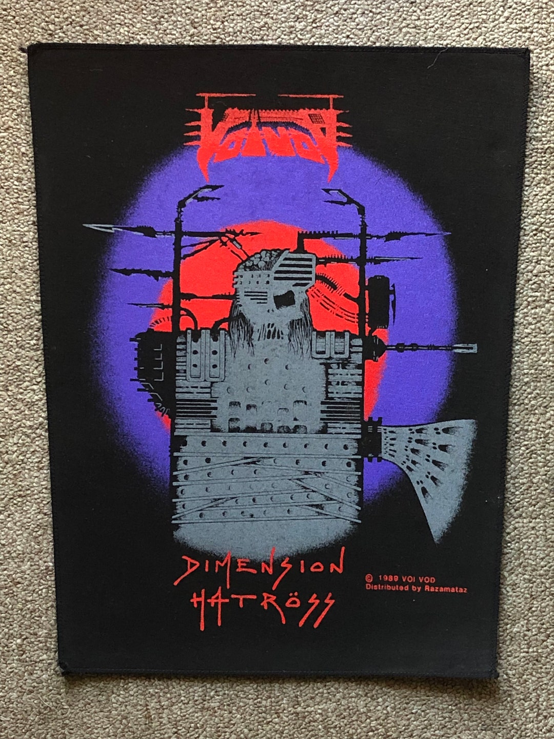 Voivod 'dimension Hatross' Original Vintage Razamataz Back Patch, Rare ... Voivod 'dimension Hatross' Original Vintage Razamataz Back Patch, Rare ...
