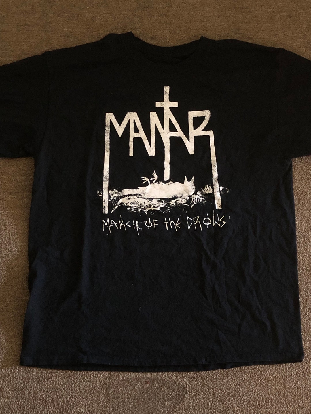 Mantar 'march of the Crows' Official One Sided Tour Shirt, Size Large ...
