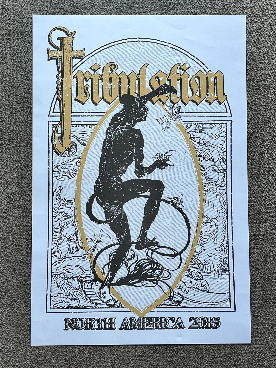 Tribulation 'north America 2016' Official Tour Poster - Etsy