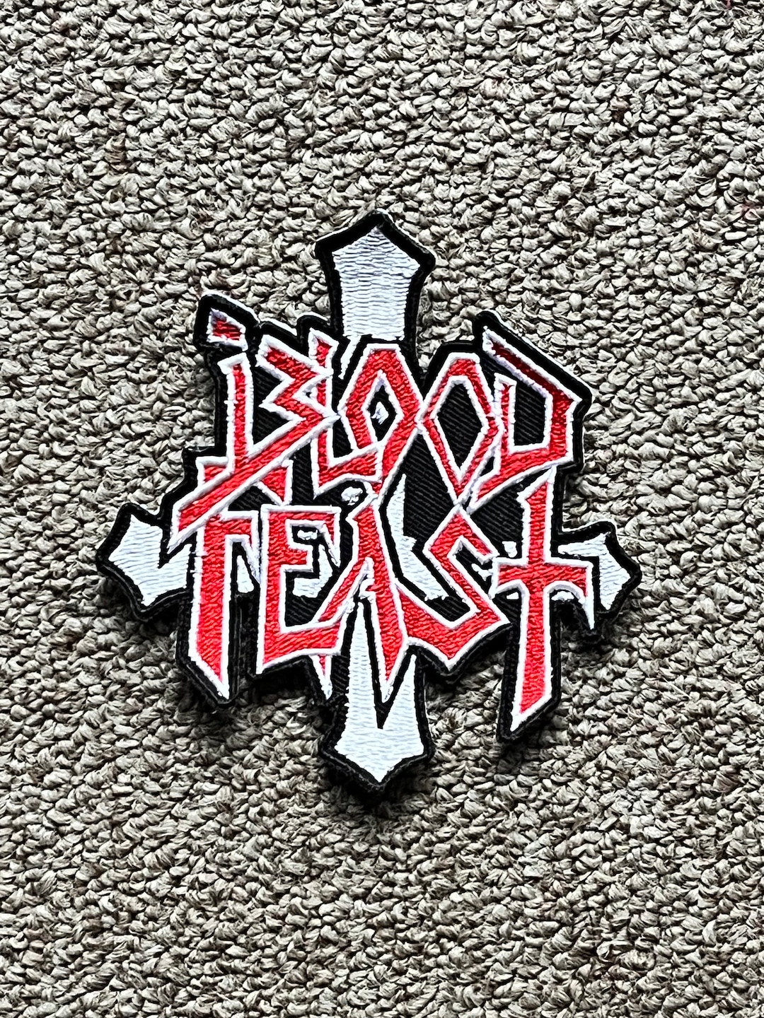 Blood Feast 'blood Feast' Official Die Cut Logo Tour Patch - Etsy