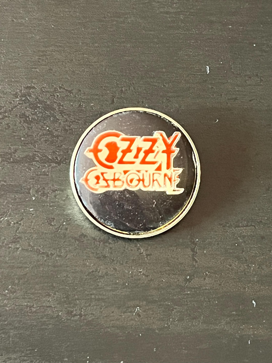 Ozzy Osbourne Original Vintage Crystal Logo Pin Badge - Etsy