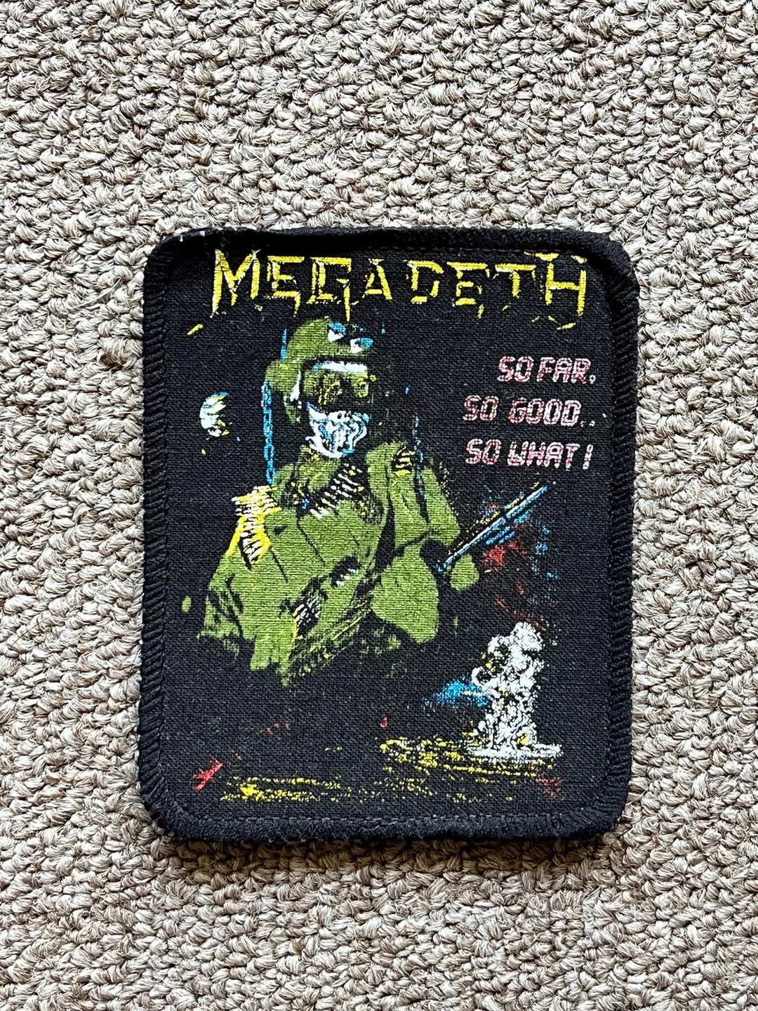 Megadeth 'so Far, so Good, so What' Original Vintage Patch - Etsy