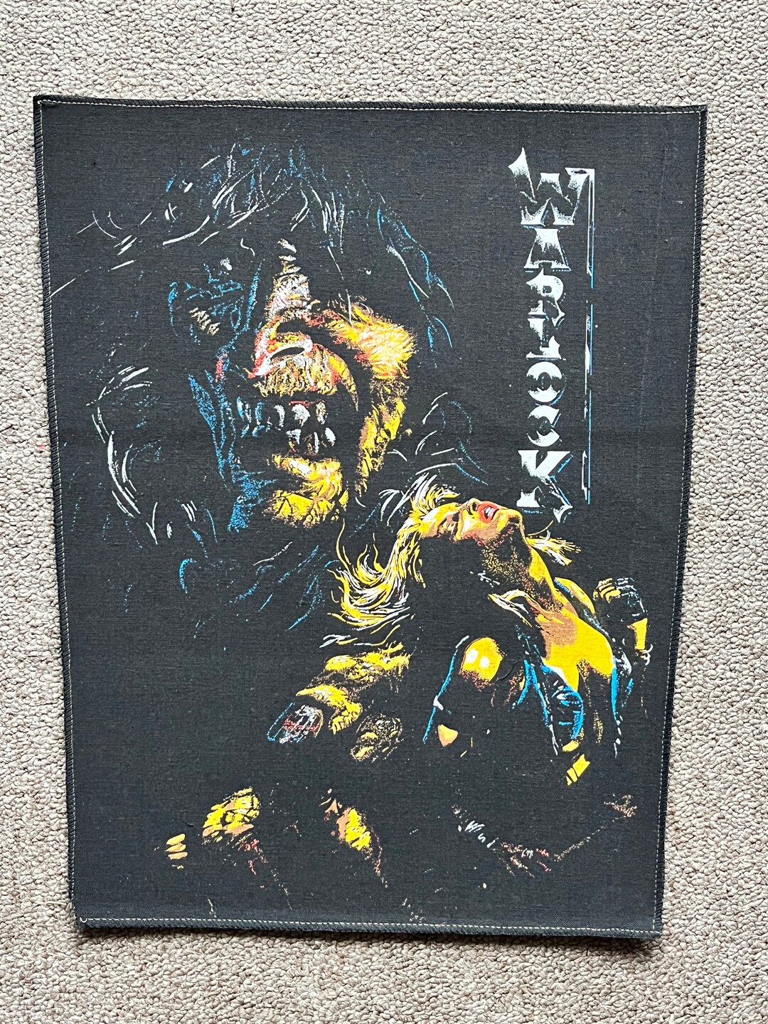 Warlock 'warlock' Nos Original Vintage Back Patch - Etsy