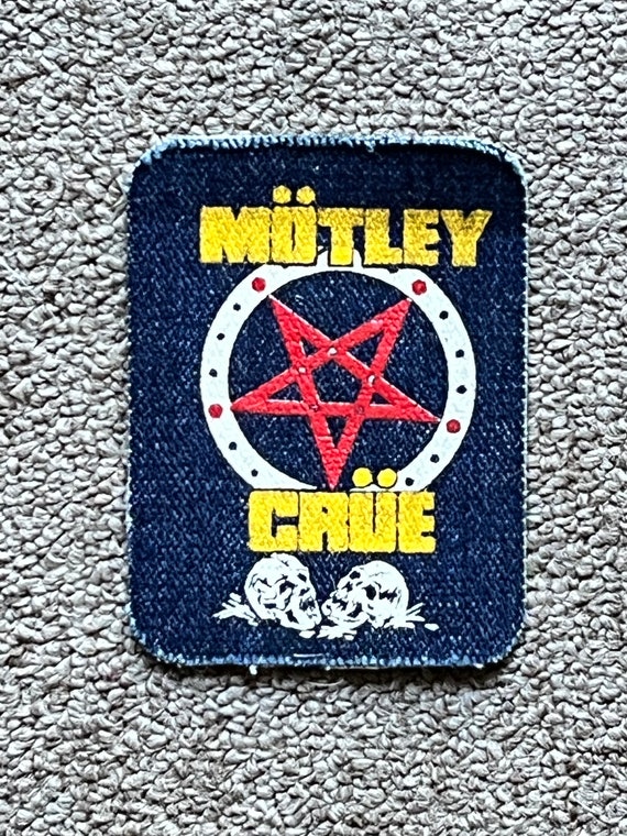 Motley Crue original vintage denim patch - Gem