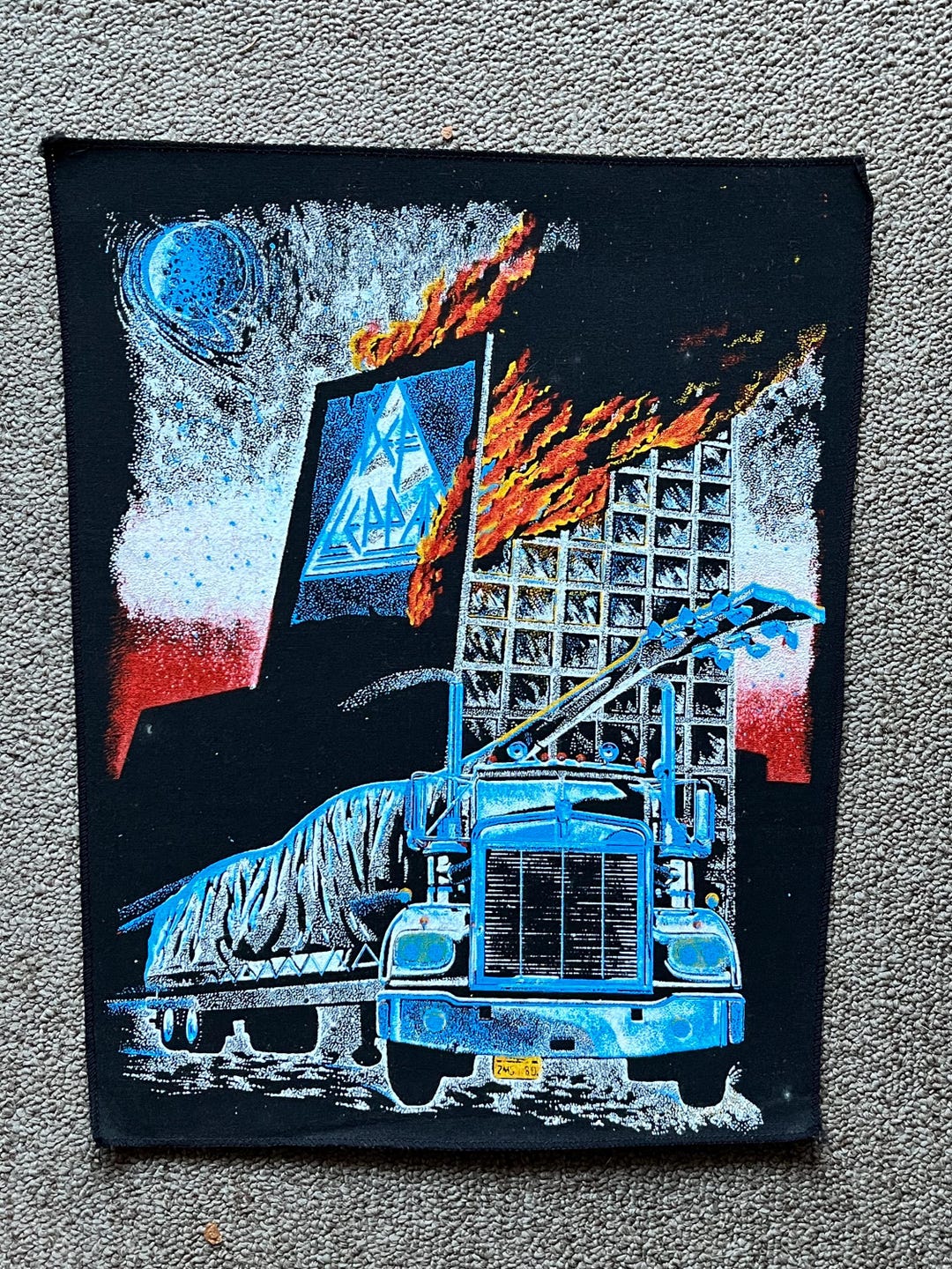 Def Leppard 'on Through the Night' Original Vintage Back Patch - Etsy