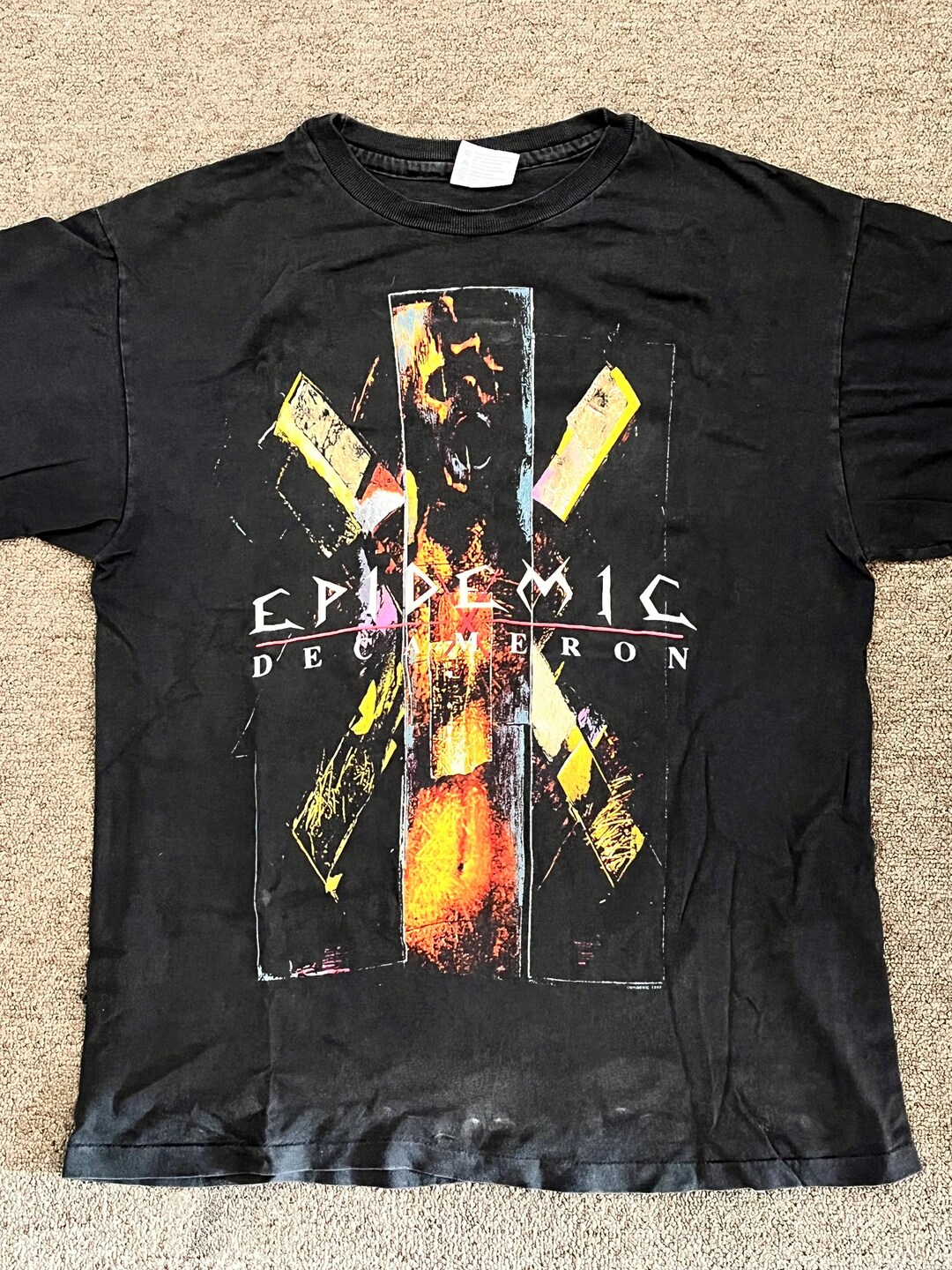 Epidemic 'decameron' Original Vintage Shirt, Size Large - Etsy
