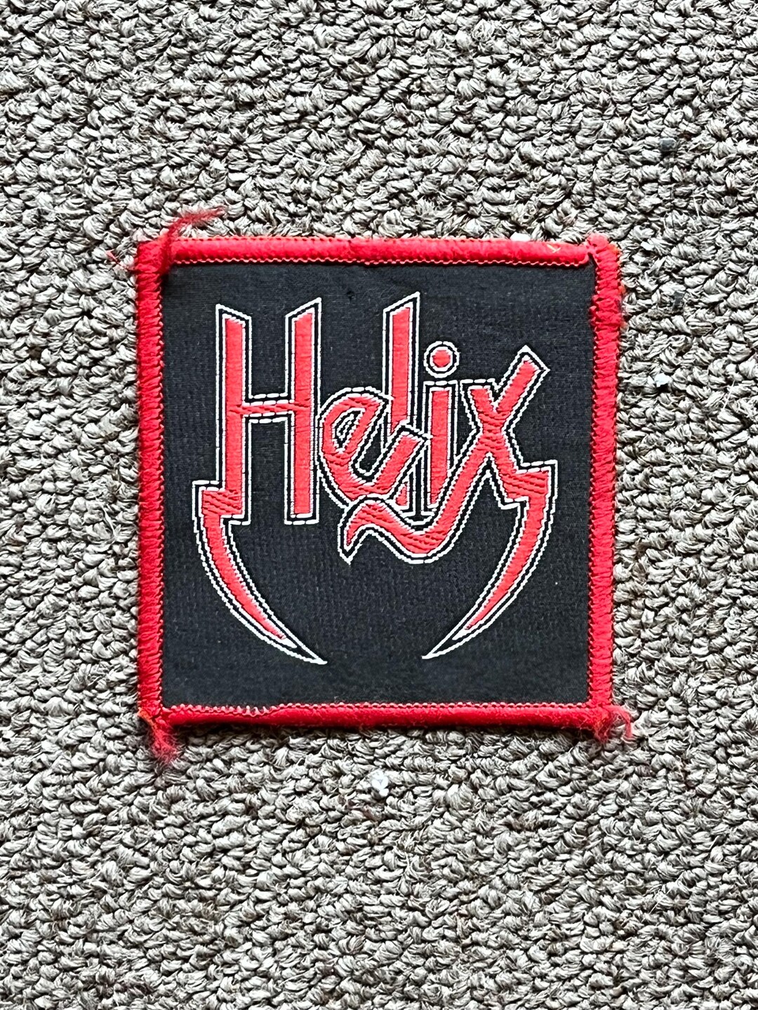 Helix Original Vintage Logo Patch, Red Border - Etsy