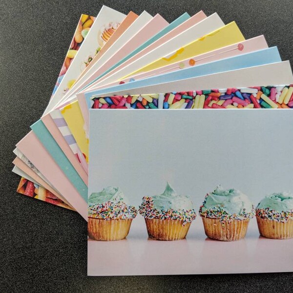 Cupcake Note Cards - Etsy