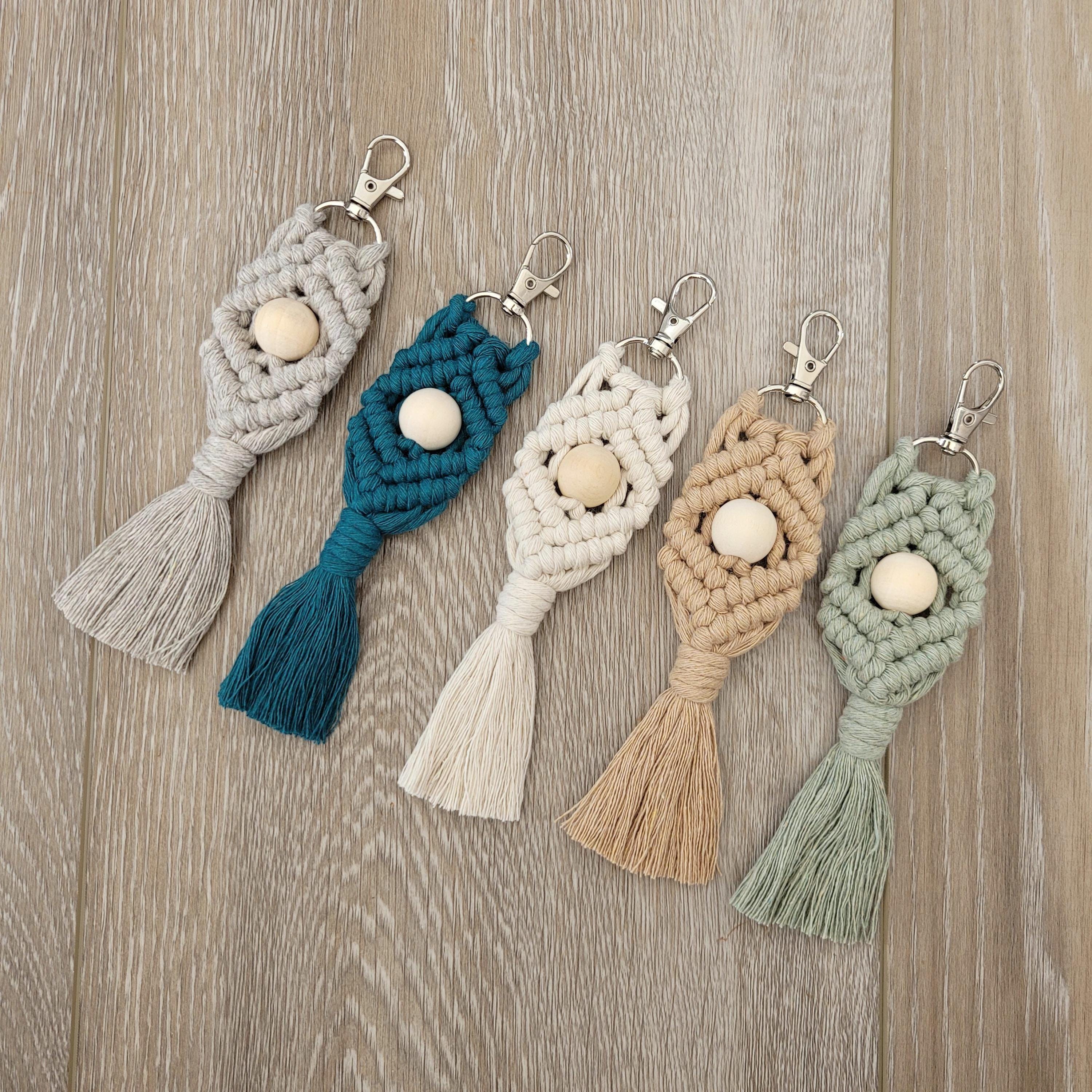 DIY Macramé Keychain Kit | Beginner Friendly | Gift for Crafters ...
