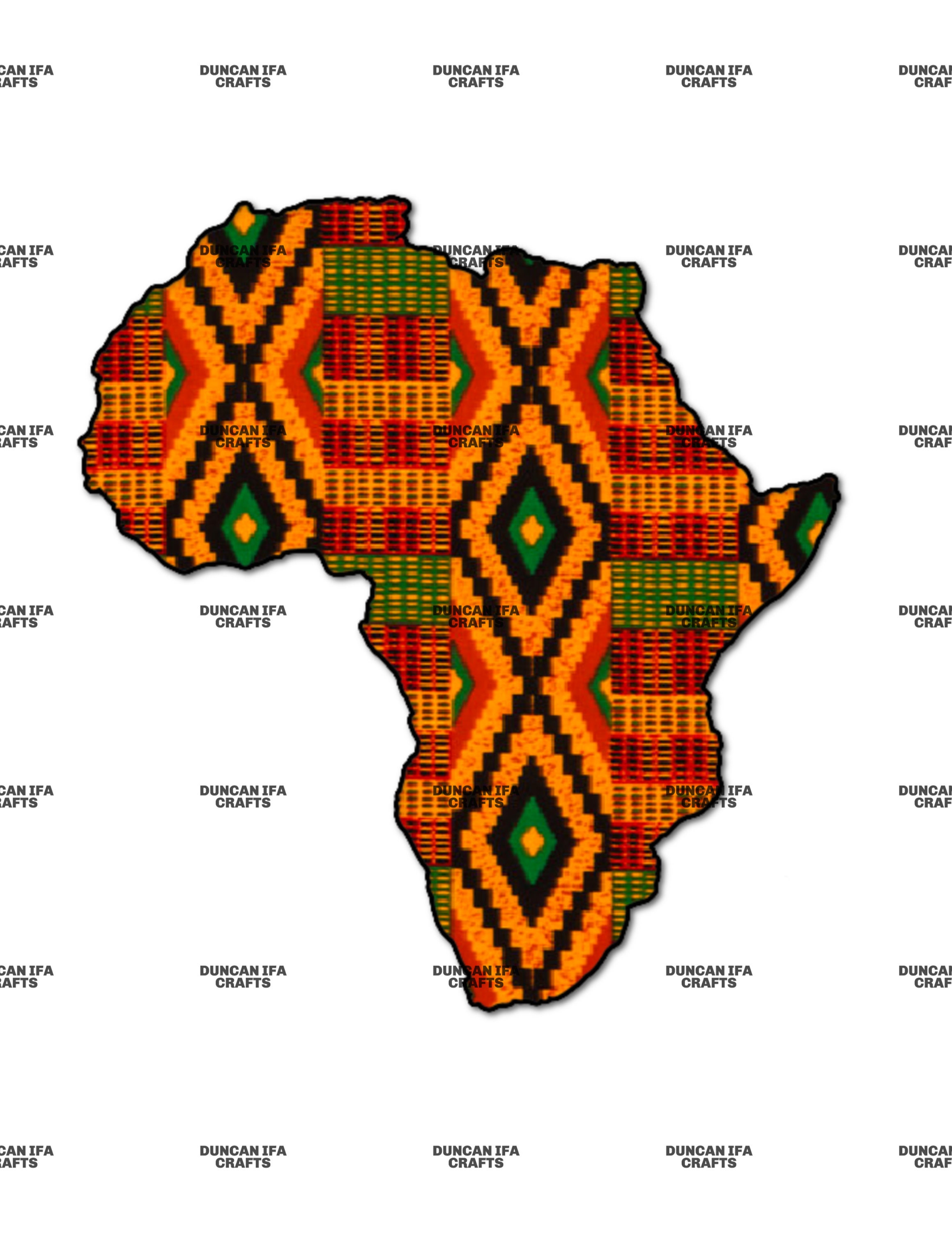 Kente Queen Afro Clipart Png Jpg Svg Digital Files Scrapbooking Paper ...