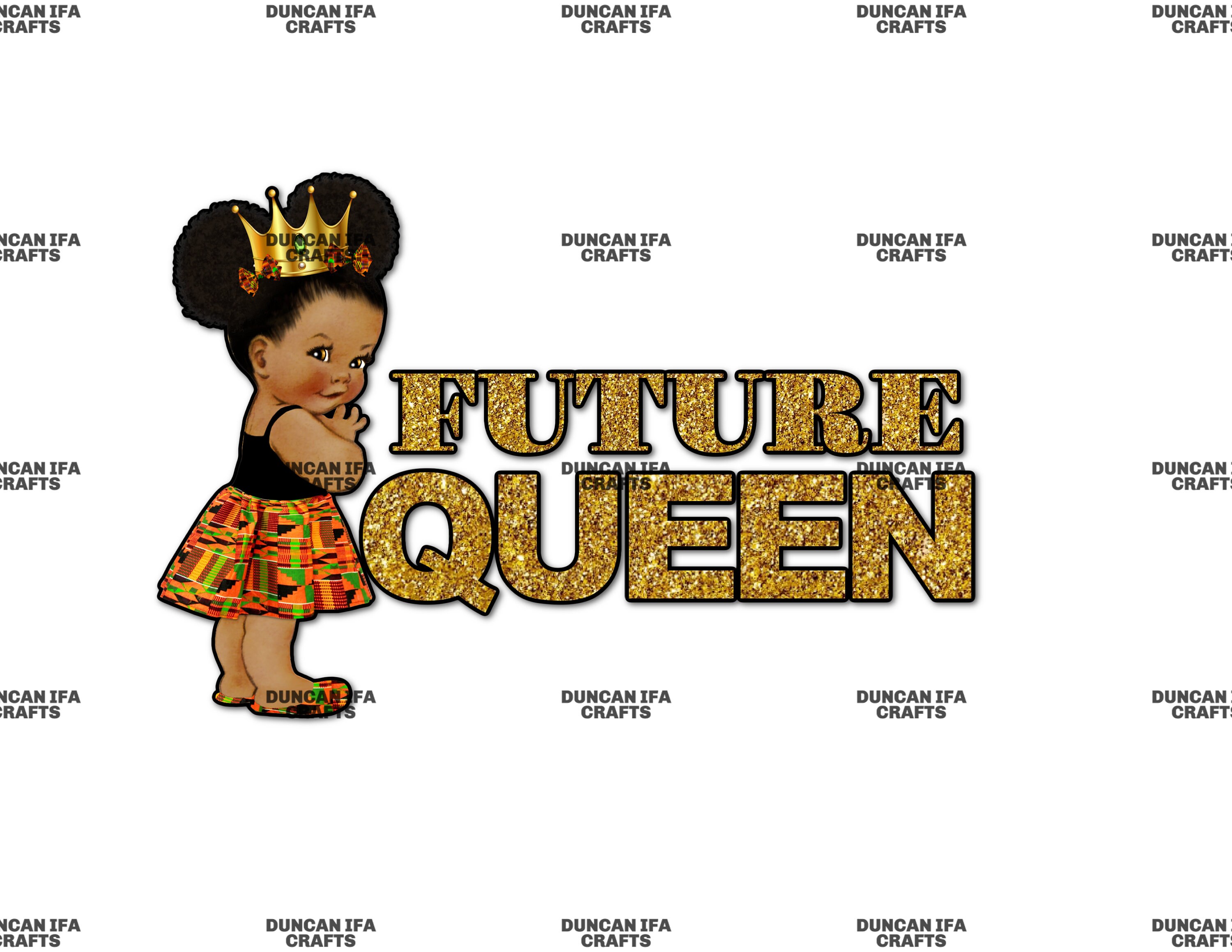 Kente Queen Afro Clipart Png Jpg Svg Digital Files Scrapbooking Paper ...