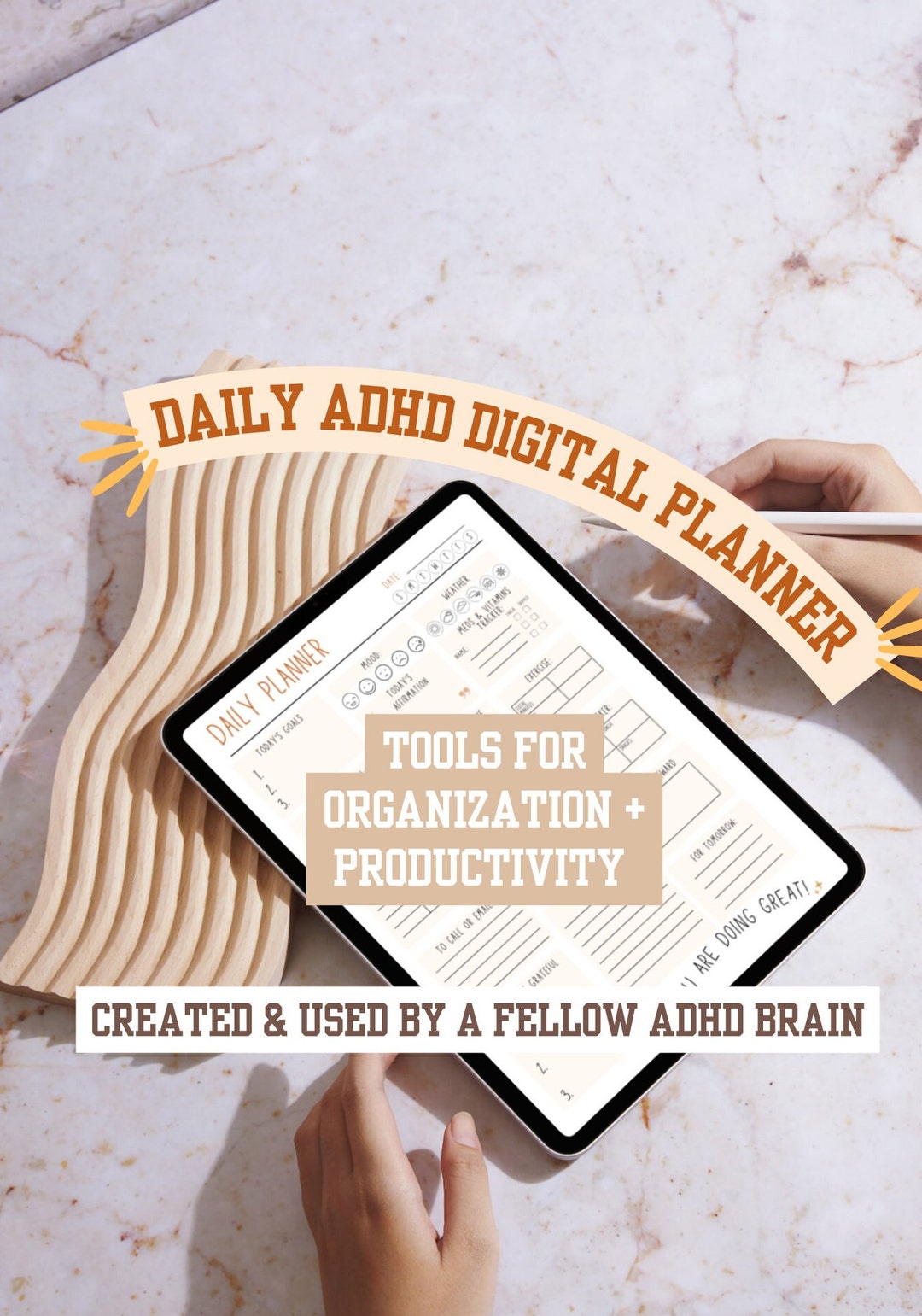 ADHD Friendly Daily Planner/organizer - Etsy