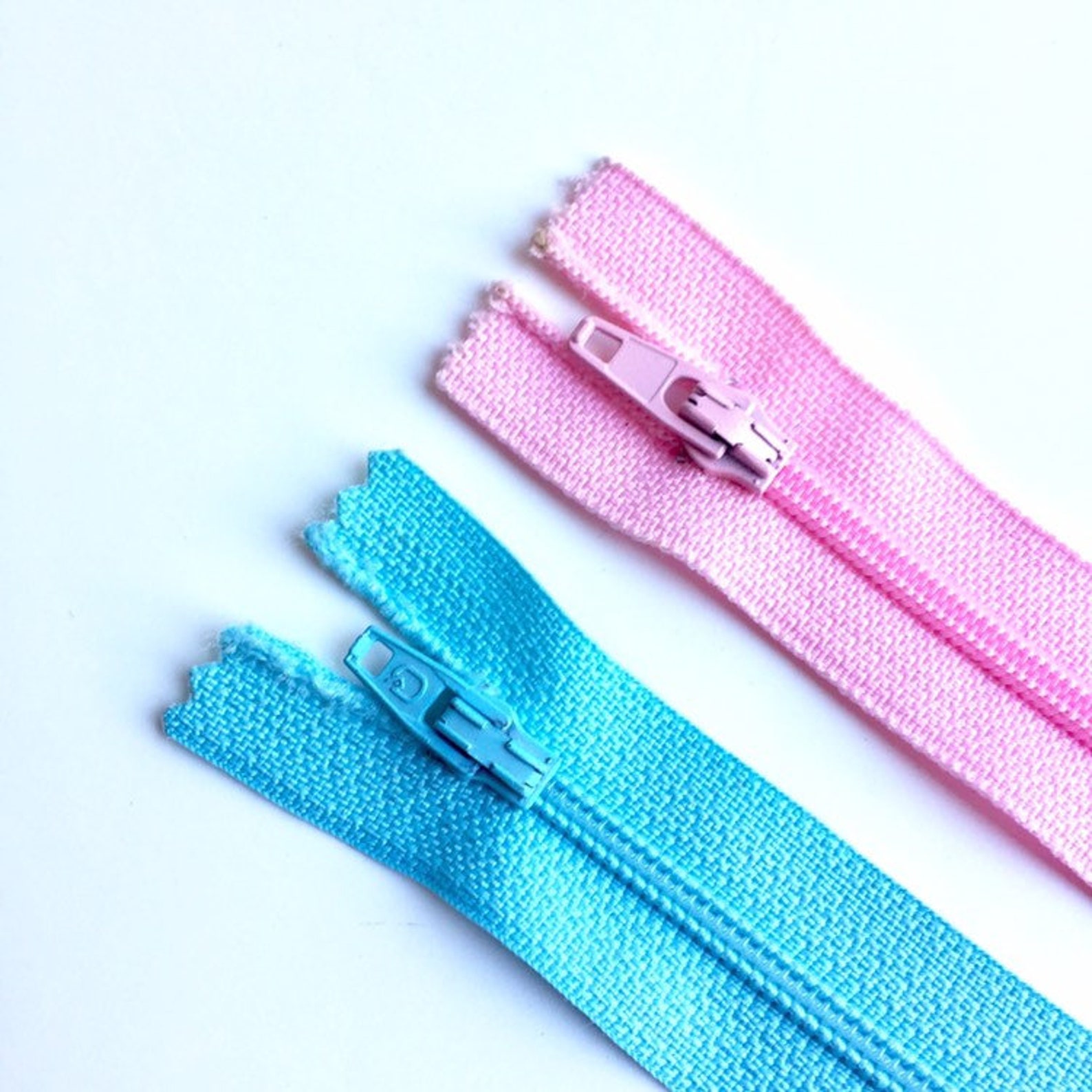 11 Inches/28cm Zipper - Blue Zipper - Pink Zipper- Metal Attached - Etsy