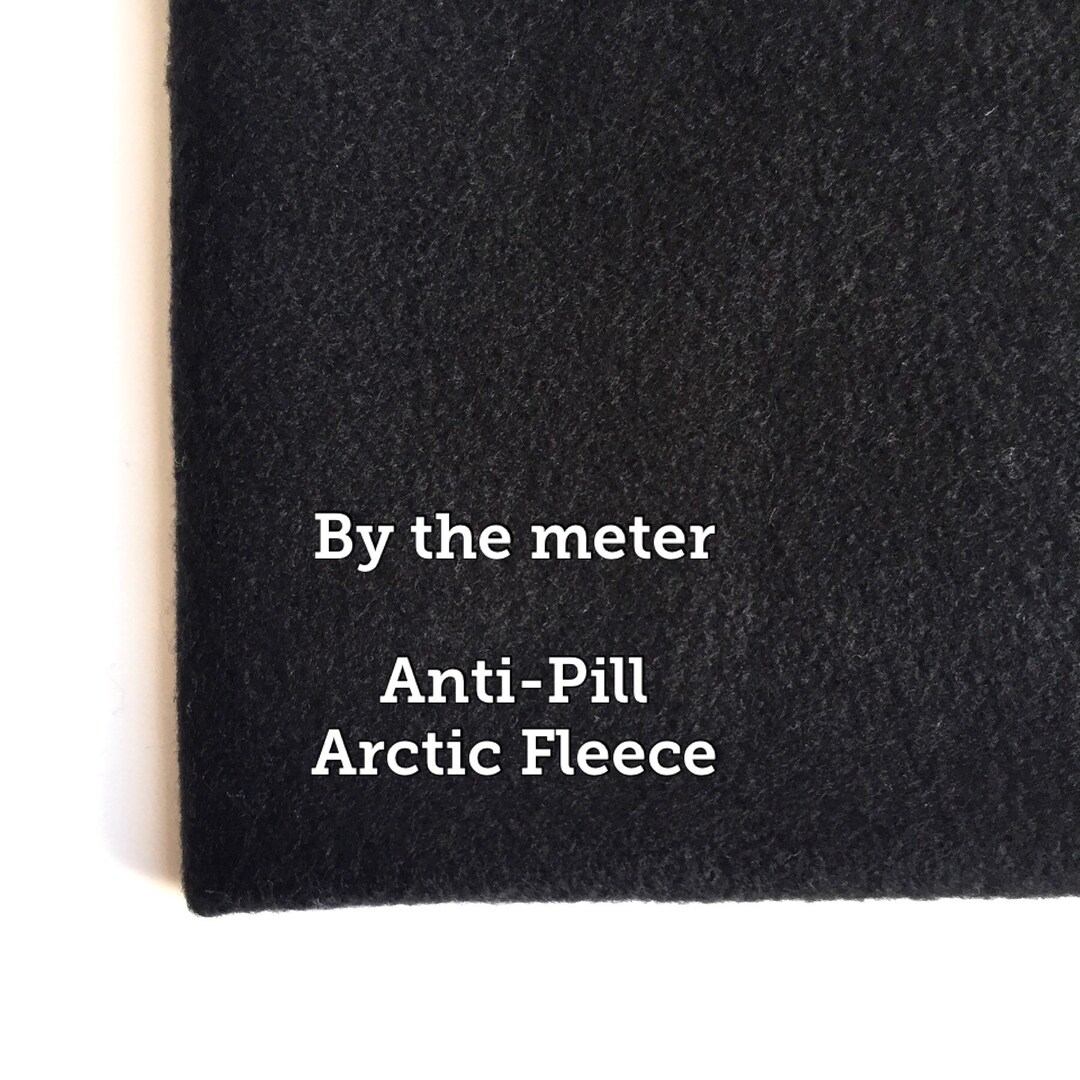 Black Polar Fleece Anti-pill - Super Soft Fleece - Sold by the Meter - Etsy