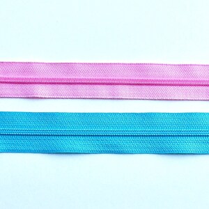 11 Inches/28cm Zipper - Blue Zipper - Pink Zipper- Metal Attached - Etsy