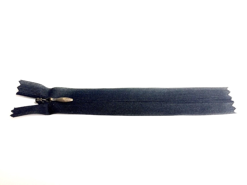 5 Inches Invisible Zipper - BLACK - Hidden - Metal Attached - Etsy