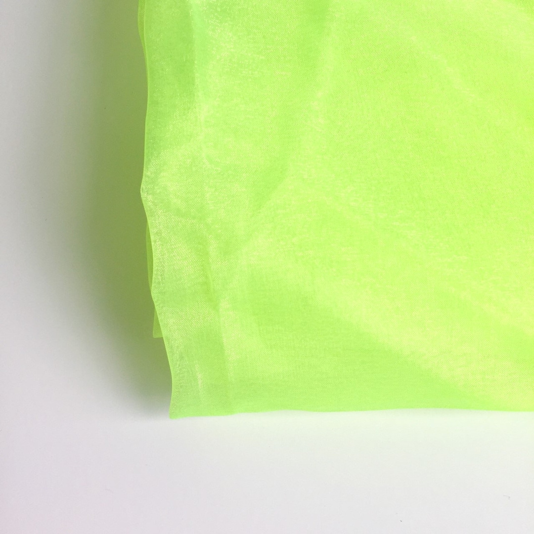 0.5 Meter Bright Yellow Organza Fabrics - Sheer Dressmaking Fabrics ...