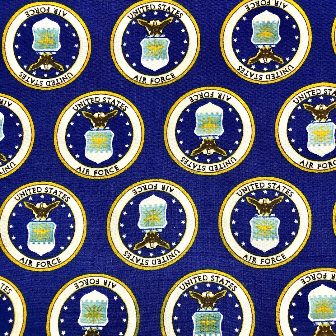 United States Air Force Cotton Fabric- Quilting Cotton Fabrics - Etsy