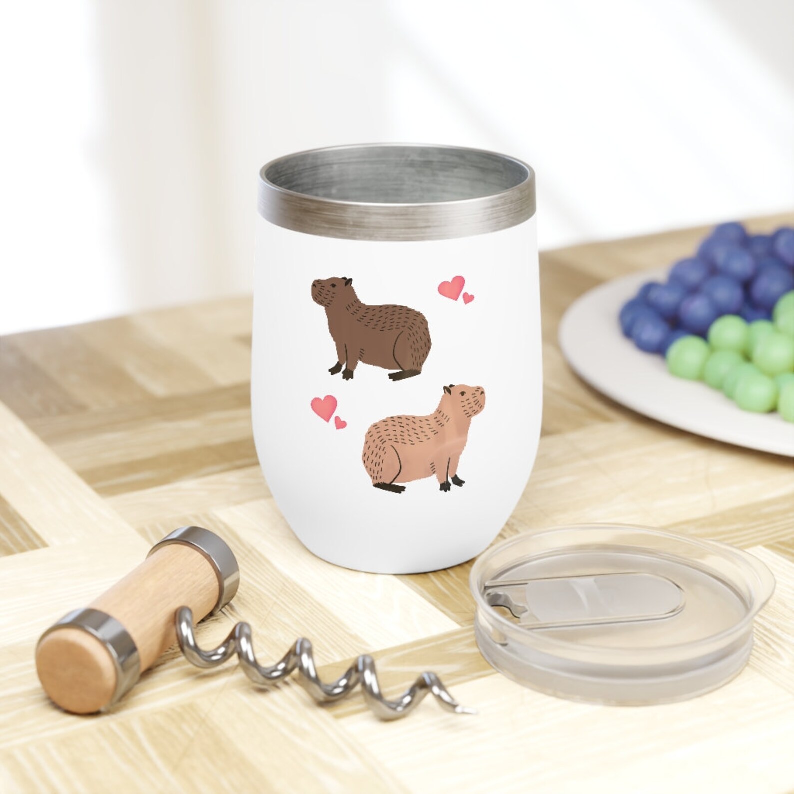 Capybara Chill Wine Tumbler | Etsy