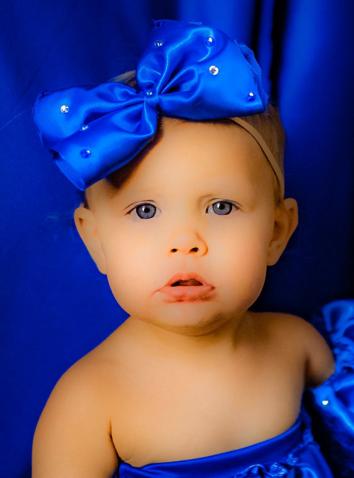 Custom pageant photo topper DEPOSIT glitz natural baby | Etsy