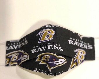 Face Mask Covering Baltimore Ravens 3 Layer - Etsy