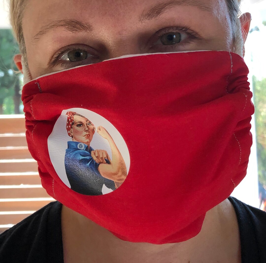 Rosie the Riveter Face Mask - Etsy
