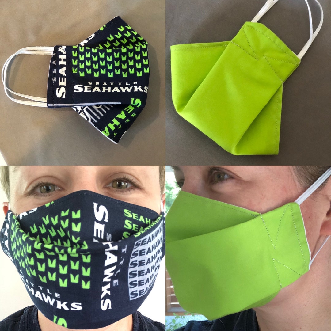Seattle Seahawks Face Masks 2 Pack - Etsy
