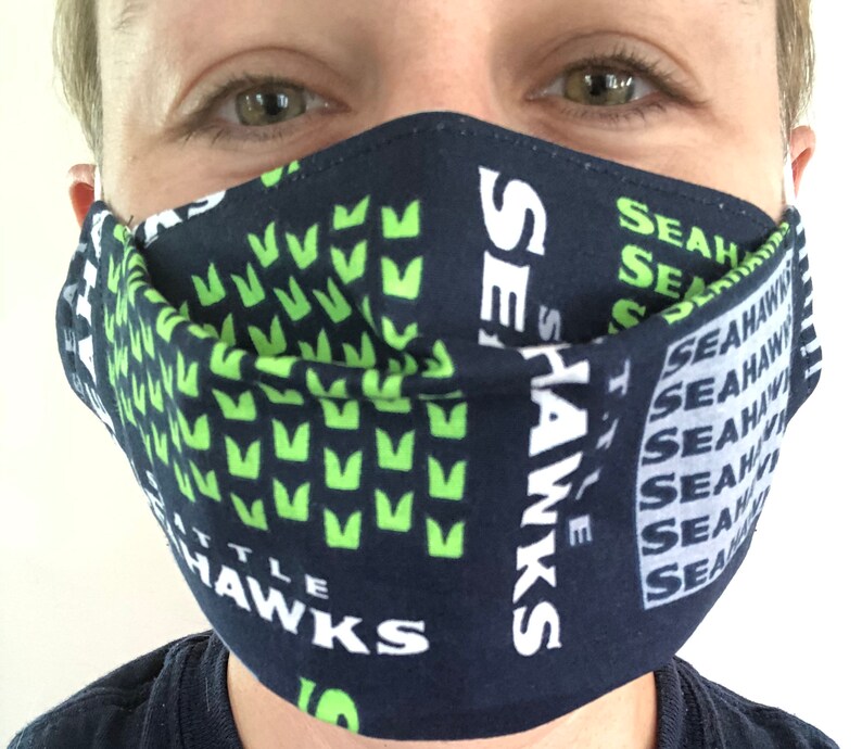 Seattle Seahawks Face Masks 2 Pack - Etsy