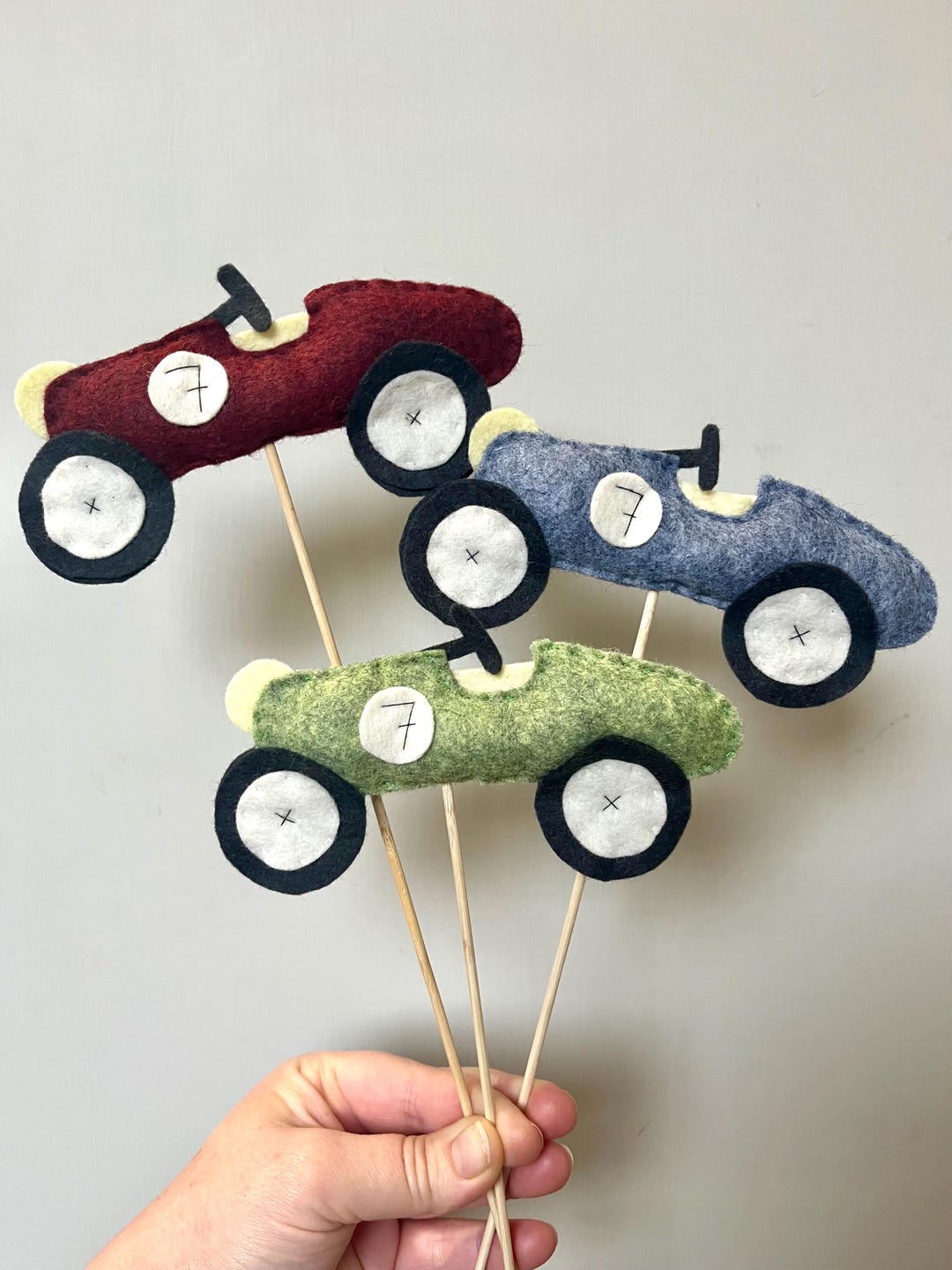 Car Cake Topper, Vintage Racing Car Cake Decoration, NASCAR Garland ...
