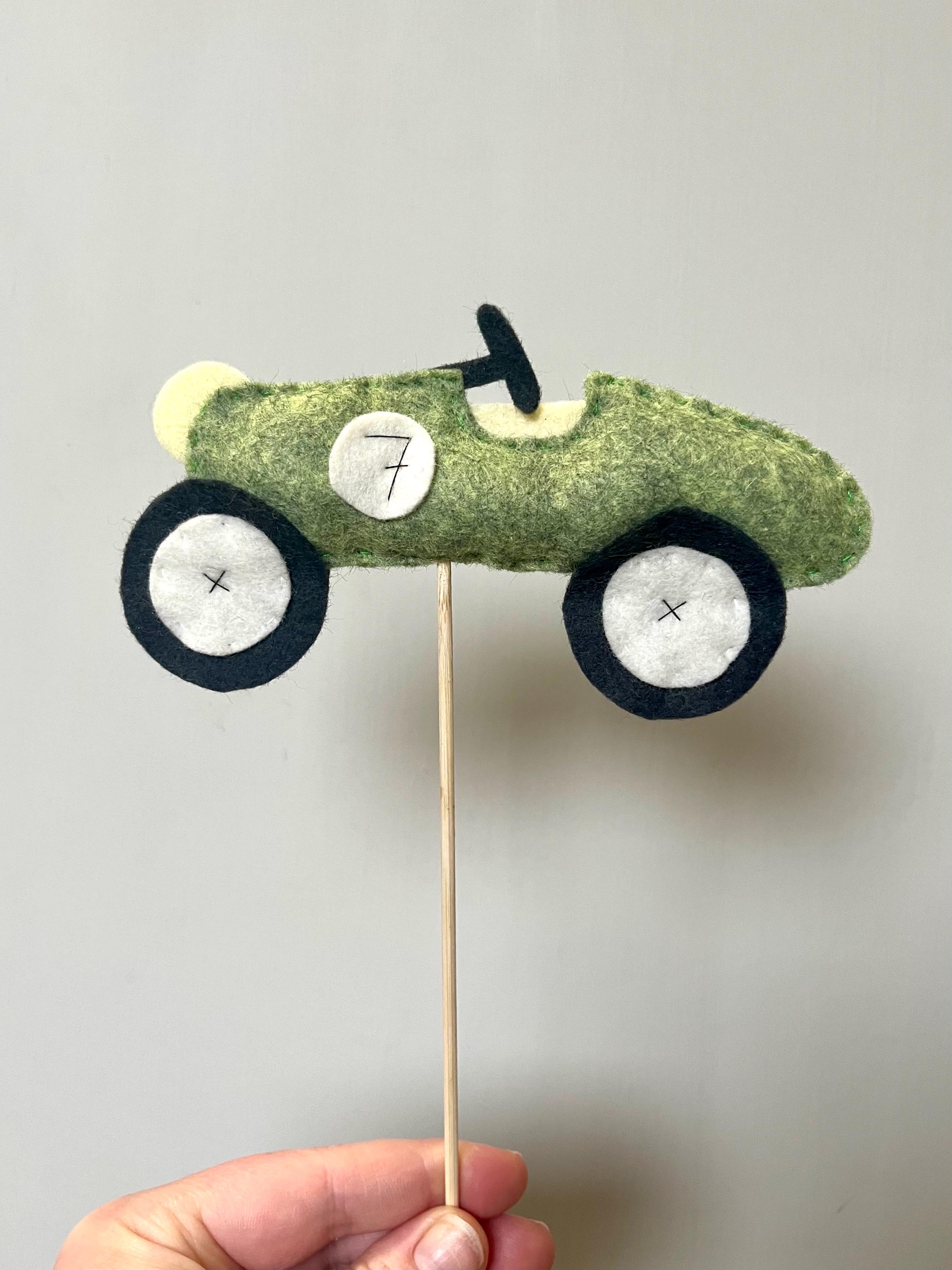 Car Cake Topper, Vintage Racing Car Cake Decoration, NASCAR Garland ...