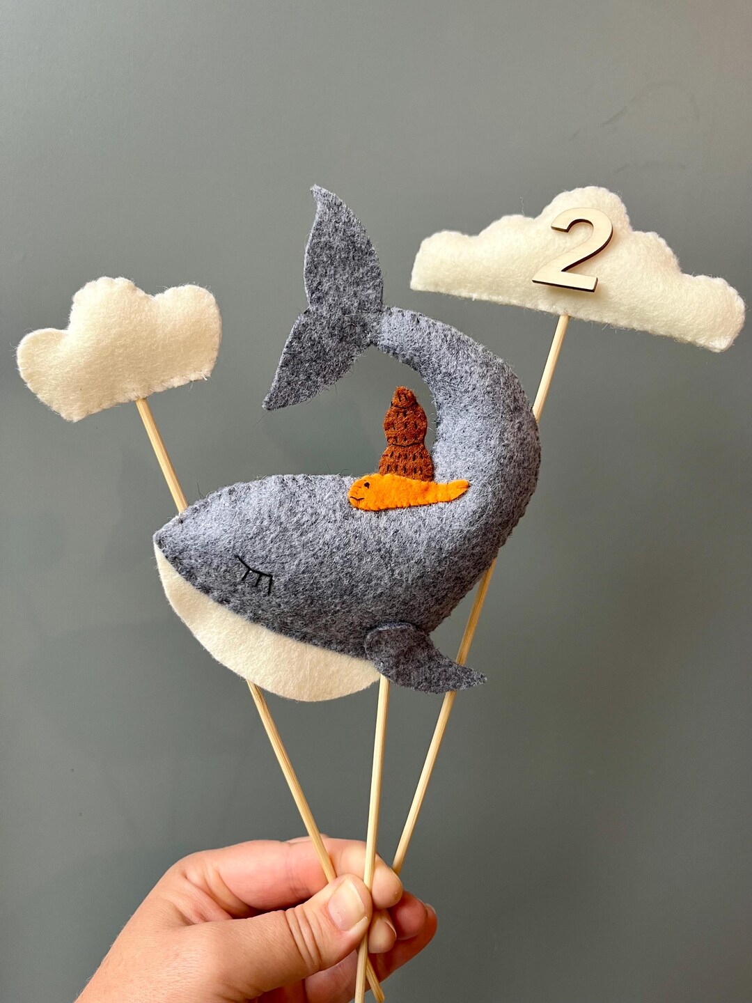 Snail & the Whale Cake Topper, Under the Sea Theme, Birthday Cake ...