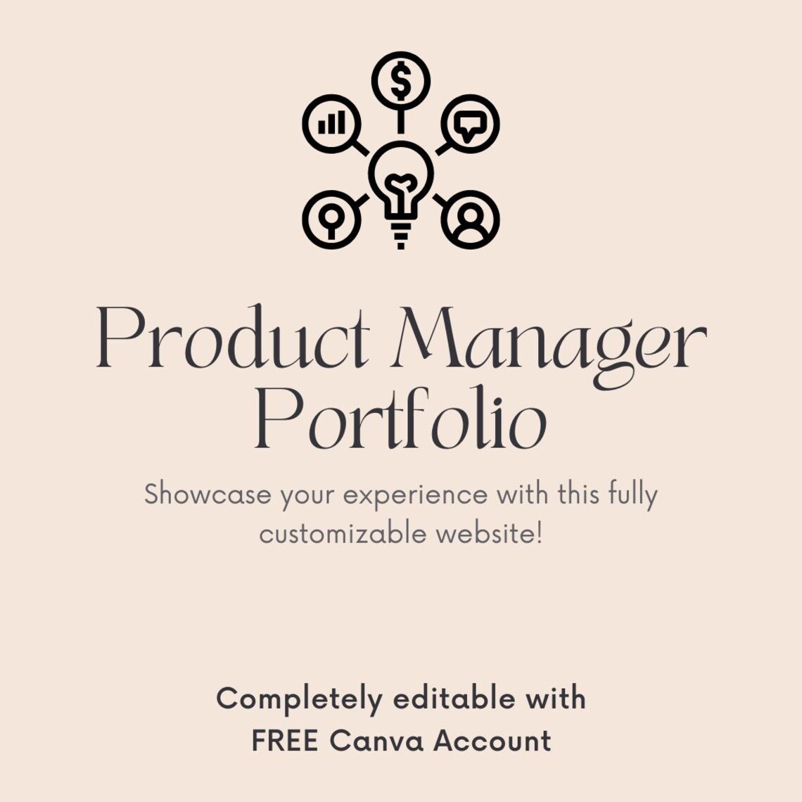 Minimalist Product Manager Portfolio Template Canva, Product Manager ...